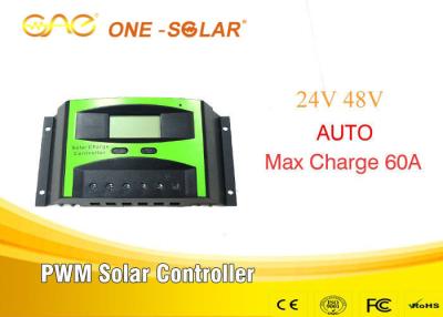 China LCD Screen Pwm Solar Charger Controller For Solar Home System  24v/48v Auto 60A for sale