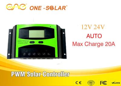 China ONE inverter CE FCC certification Solar Charger Controller 20A 12V/24V for sale