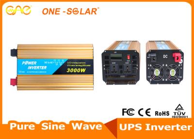 China Yellow UPS Solar Inverter Modified Sine Wave Car Inverter 3000w 12v/24V To 220v for sale