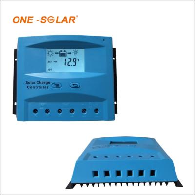 China 20A LCD Display PWM 12V / 24V / 48v solar panel solar energy controller for sale