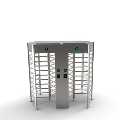 Китай Electric or manual double channel full height turnstile 120 degree rotor turnstile access control alarm продается