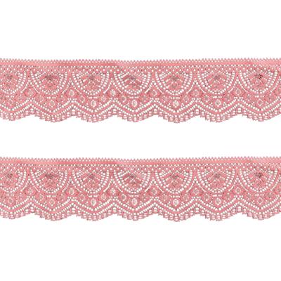 China 5.5cm Nylon Spandex Lace Trim for Garments for sale