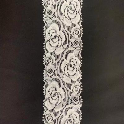 China Elastic Lace Trimming White Handmade DIY Fabric Sofa Curtain Material Lace Trimming Accessories for sale