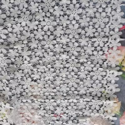 China Milk Silk Water-Soluble Lace Fabric Elegant Water-Soluble Embroidery Fabric for sale