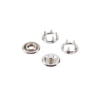 Quality High Quality 6mm Stainless Steel Baby Clothing Prong Snap Buttons with Plating for sale