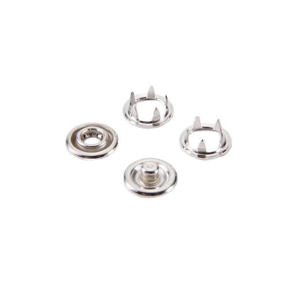 Quality High Quality 6mm Stainless Steel Baby Clothing Prong Snap Buttons with Plating Beads Decoration Shape Simple Design Washable for sale