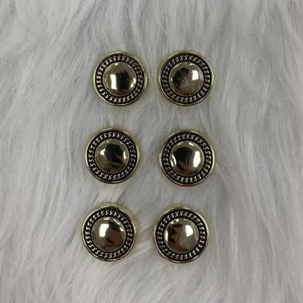 Quality Grand Manner Round Metal Shank Buttons for Fashion Coat Elegant Sewing Buttons for sale