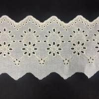 Quality Cotton Fabric Embroidery Hem Skirt Edge Plus Long Lace Fabric for Bedding & for sale