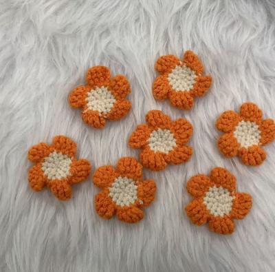 China Hand-Knitted and Crocheted Yarn Flowers DIY Lace Garment Accessories for sale