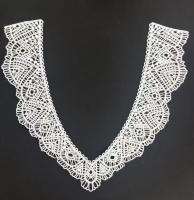 Quality Handmade Three-dimensional Flower Embroidery Soluble Lace Collar Milk Silk DIY for sale