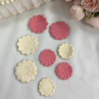 Quality 3.5cm Exquisite Embroidery Sunflower Cotton Patches Water-Soluble for Children's for sale