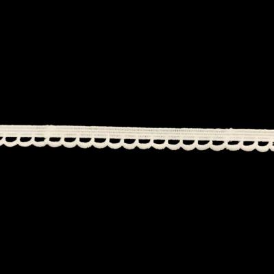China Single Sided Milk Silk Water-soluble Embroidery Lace Trim, Barcode Lolita Dog Tooth Wavy Edge, Non Stretch Clothing Accessories for sale