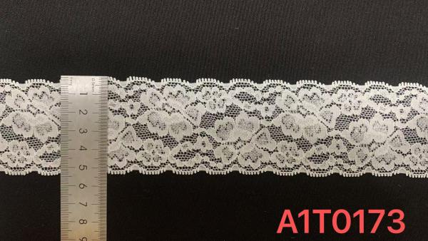 Quality 5.5cm White Heart Floral Hollow Lace Trim with Double Picot Edges Soft Nylon Fabric for Women's Lingerie for sale