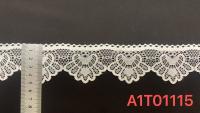 Quality 5cm Scalloped Nylon Spandex Lace Trim Skin-friendly Elastic Lace for Lingerie for sale