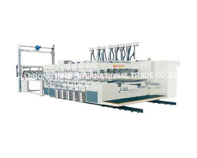 China Lead edge feeding flexo printer slotter die cutter with stacker for sale