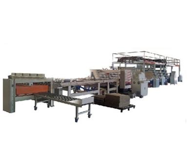 China Double layer /2 ply corrugated cardboard production line for sale