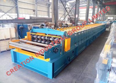 Cina Linea di produzione d'acciaio galvanizzata della profilatura a rulli delle piattaforme con la taglierina idraulica dell'acciaio della muffa Cr12 in vendita