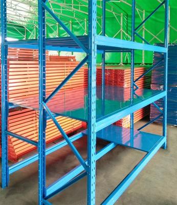China Adjusting Step 75mm Heavy Duty Fabric Roll Storage Shelf with 2000 kgs Load Capacity for sale