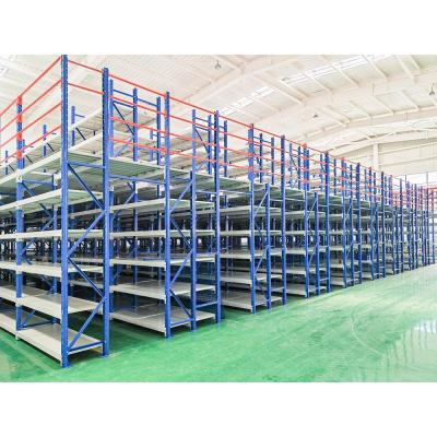 China E-commerce en chemische installaties magazijn gespannen mezzanine plank met 500 kg lading Te koop
