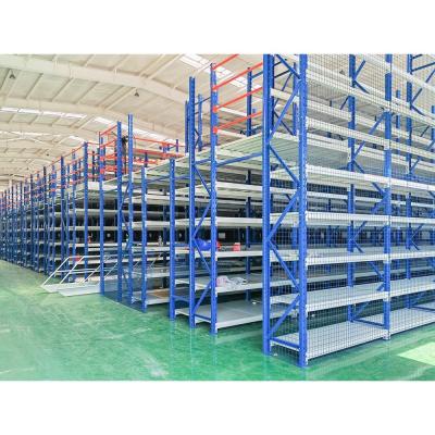 China E-commerce en chemische installaties magazijn gespannen mezzanine plank met 500 kg lading Te koop