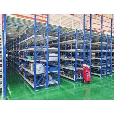 China E-commerce en chemische installaties magazijn gespannen mezzanine plank met 500 kg lading Te koop