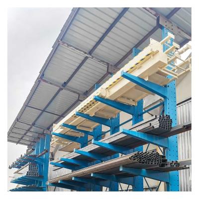 China Optimize Your Warehouse Space with Long Item Storage Cantilever Rack and Pivoting Arms for sale