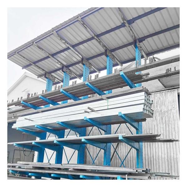 Quality 300-2000mm Depth and 500-2000mm Width Outdoor Storage Cantilever Rack with Roof for sale