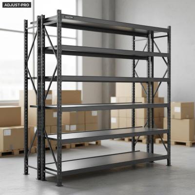 China Adjustable Shelves Adjustable Metal Storage Shelving Freestanding Robust Metal Racks for Warehouse Storage and Easy Accessibility for sale