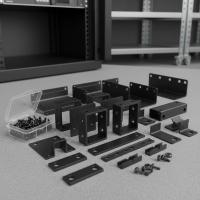 China 7mm Width Rack Accessories Black Screws Included Components Versatile Components Supporting Industrial Storage Solutions for sale