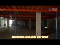 customized width and depth 500kg load mezzanine floor with solid or perforated surface