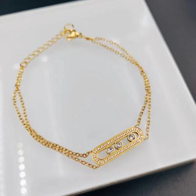 China Stainless Steel Earring ,Necklace , Bracelet Sets For Lady Cnc cz with stone Te koop