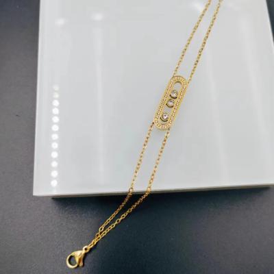 China Stainless Steel Earring ,Necklace , Bracelet Sets For Lady Cnc cz with stone Te koop