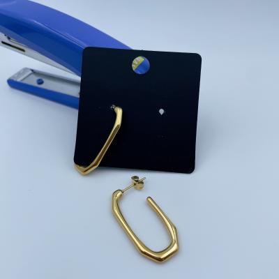 China Upgrade Your Products with Polished Stainless Steel and Achieve a Luxurious Gold Look Earrings Te koop