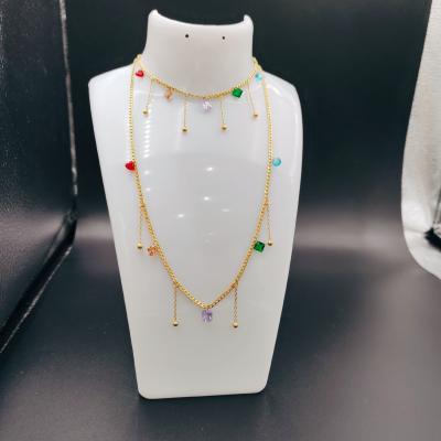 Chine New Arrival Trendy High Polish Newest Gold Color Stainless Steel  Earring ,Necklace , Bracelet Sets For Lady à vendre