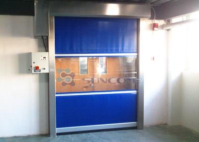 China Full Transparent 1.5mm PVC Window High Speed Industrial Doors In Warehouse for sale
