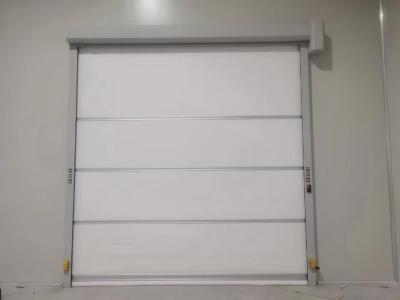 China 1.2 mm Thickness PVC Door Curtain High Speed Shutter Door With Traffic Warning Light for sale