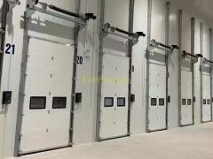 Automática de elevação vertical Portas seccionais industriais Isolamento de espuma de poliuretano