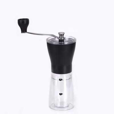 China NEW Household Slim Glass Manual Coffee Grinder hand coffee grinder/304 stainless steel hand shank for sale