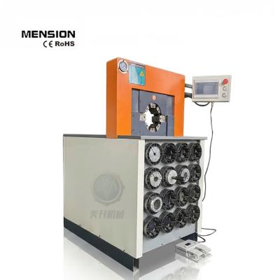 China High Pressure Hydraulic Hose Crimping Tool with 380T Crimping Force 14 Die Sets and 31.5Mpa System Pressure for sale