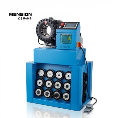 China NC130 Digital Hydraulic Hose Crimping Machine | Precision NC Automatic Pipe Swaging Tool with 13 Die Sets for sale