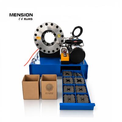 China Manual Hydraulic Hose Crimping Machine with 300T Crimping Force Portable 12V/24V and 10 Die Sets for sale