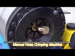 portable p16 hydraulic hose crimper with 150t crimping force and 31.5mpa system pressure