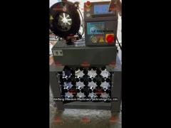 nc130 hydraulic hose crimping machine - 2 inch cnc automatic hose crimper with 13 die sets