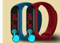 China Touch Screen Body Temperature Bracelet Bluetooth , EMAIL , Qwerty K Function for sale