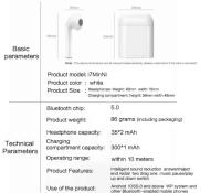 China Touch Control Private Earpods Wireless For Android with 5.0 bluetooth and 3D stereo for sale