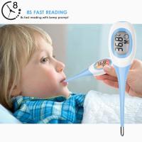 China LCD Display digital fever thermometer with flexible tip and 8 seconds for sale
