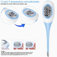 China LCD Display digital fever thermometer with flexible tip and 8 seconds for sale