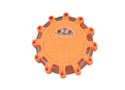 China Led Road Flares Roside Safety Light 9 Modes Flashing Warning Light Emergency Disc Road Beacon with Magnetic Base for sale