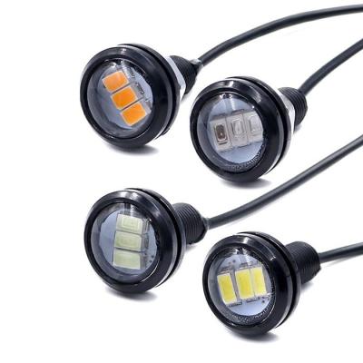China 22MM Auto motor universal egale eye 3LED light 12V super bright waterproof mini round LED for sale