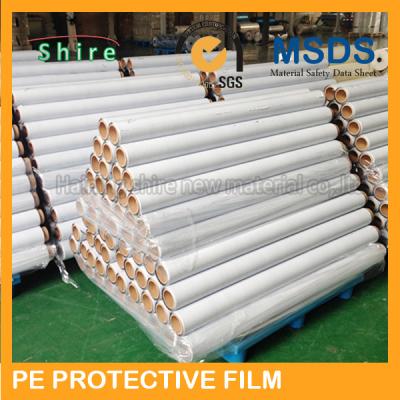 China Stable Viscosity Wide PE Protective Film For Windows Hot Temperature Endurable for sale
